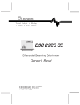 TA Instruments Q2000 DSC Manual: AI Chat & PDF Access | Manualzz