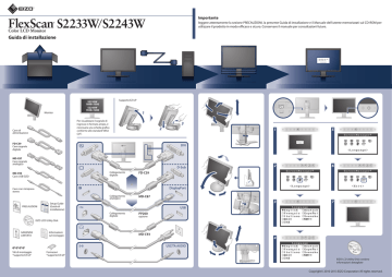 EIZO FlexScan S2233W / S2243W Installationsanleitung | Manualzz