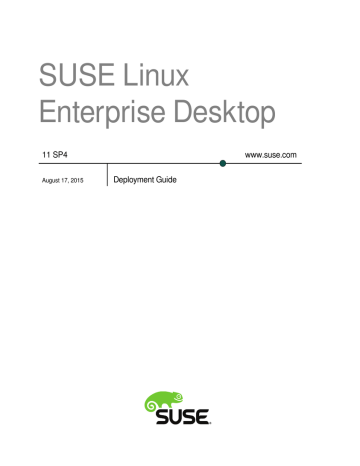 SUSE Linux Enterprise Desktop 11 SP4 Deployment Guide | Manualzz