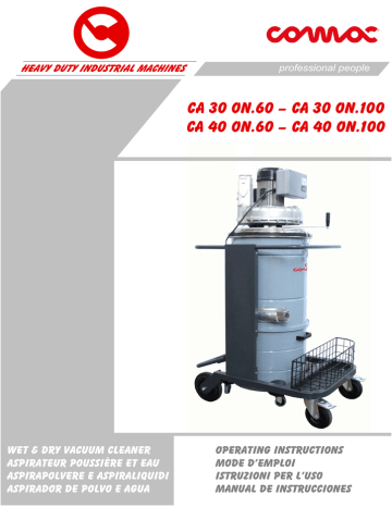 COMAC CA40 ON Vacuum Cleaner User manual | Manualzz