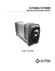 X-Rite Ci7600/Ci7800 Benchtop Spectrophotometer User Guide | Manualzz