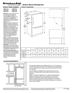 KitchenAid KRBR109ESS - Especificación, Guía del usuario | manualzz.com
