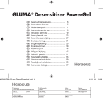 Desensitizer GLUMA Instructions for use | Manualzz