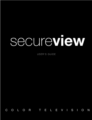 Secureview Color Television User's Guide | Manualzz