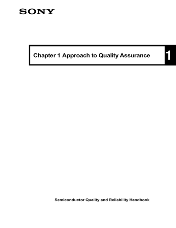 Sony Semiconductor Quality and Reliability Handbook | Manualzz