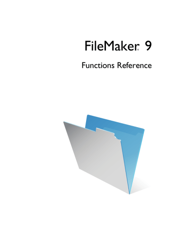 FileMaker Pro 9 Functions Reference | Manualzz