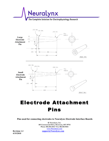 Electrode Attachment Pins Manual | Manualzz