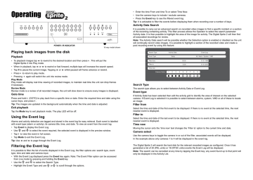 Dedicated Micros Digital Sprite 2 Operating Manual | Manualzz
