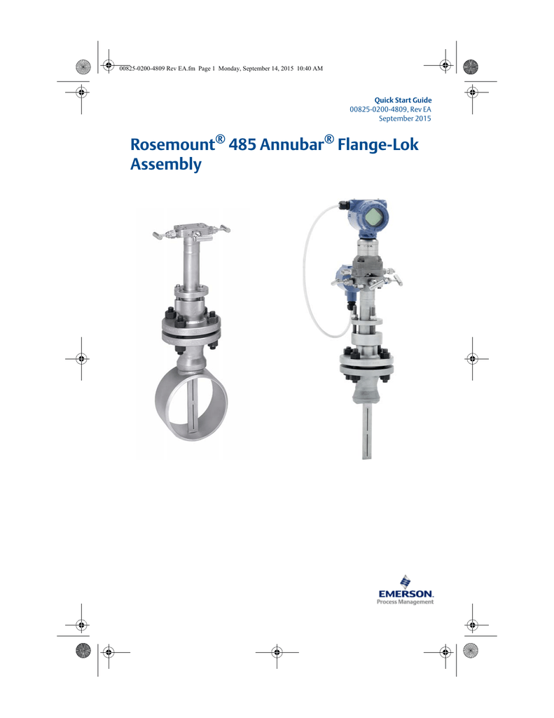 Rosemount 485 Annubar Flange | Manualzz