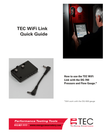 TEC WiFi Link DG-700, DG-500 Quick Guide | Manualzz