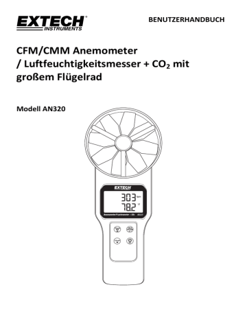 Extech Instruments AN320 Large Vane CFM/CMM Anemometer/Psychrometer ...
