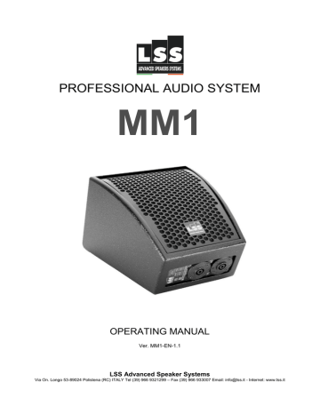 LSS MM MM1 Operating Manual | Manualzz