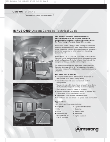 Armstrong Accent Canopies Technical Guide | Manualzz