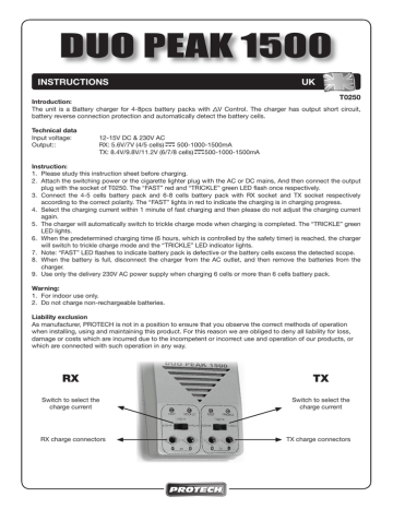 protech DUO PEAK 1500 Instructions | Manualzz