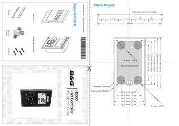 B&G H5000 Pilot Controller Installation Guide | Manualzz