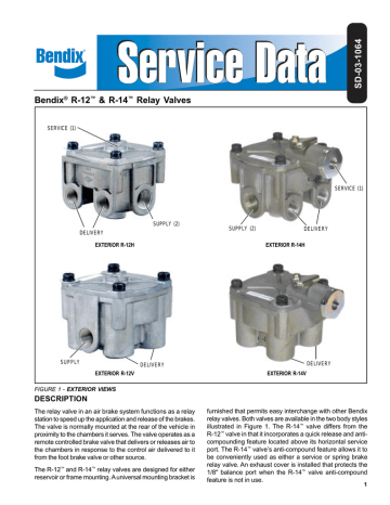 BENDIX R-12-R-14 RELAY VALVES Manual - Online & PDF Download | Manualzz