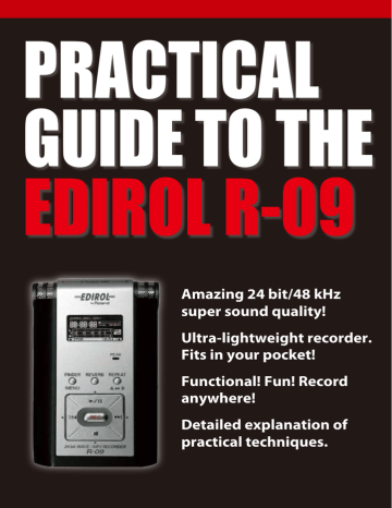 Edirol R-09 Practical Manual | Manualzz