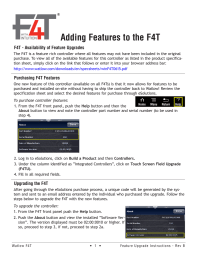 Watlow F4T - User manual, User Guide, Instructions