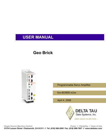Geo Brick 5xx-603800-xUxx User Manual | Manualzz