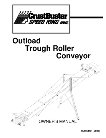 Outload Trough Roller Conveyor OWNER'S MANUAL | Manualzz