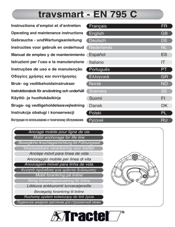 travsmart - EN 795 C Français FR English | Manualzz