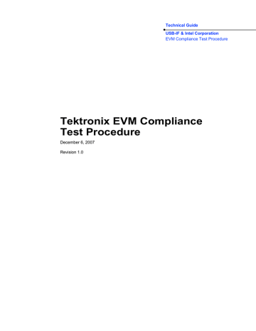 EVM Compliance Test Technical Guide | Manualzz