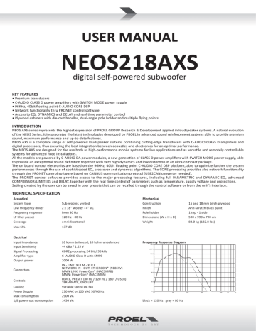 NEOS AXS 218AXS User Manual | Manualzz