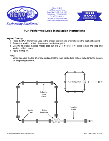 EDI PLH Preformed Loop Installation Instructions | Manualzz