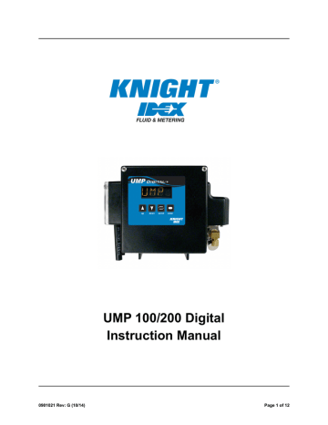 Knight UMP-200 Digital Owner's Manual | Manualzz