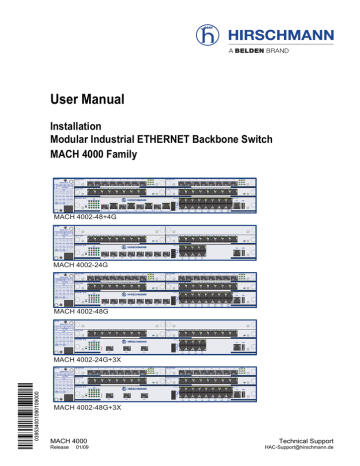 MACH 4000 4002-48+4G, 4002-24G, 4002-48G, 4002-24G+3X User Manual ...