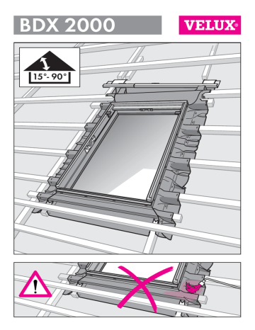 VELUX BDX 2000 Installation Instructions | Manualzz