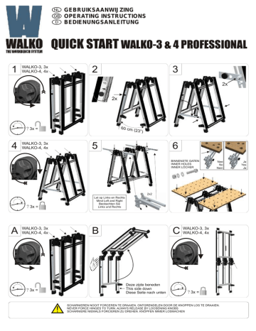 Workbench Walko 3 Professional, Walko 4 Professional Quick Start | Manualzz