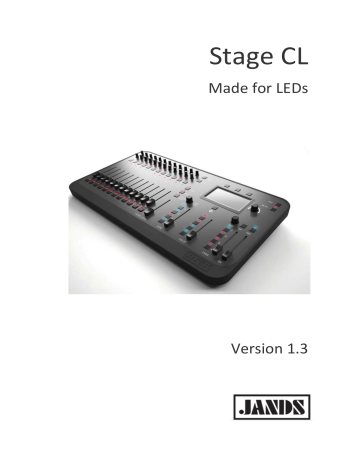 Jands Stage CL User manual | Manualzz