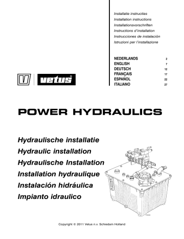 Vetus hydraulic tank Installation instructions | Manualzz