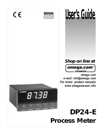 Omega DP24-E User manual | Manualzz