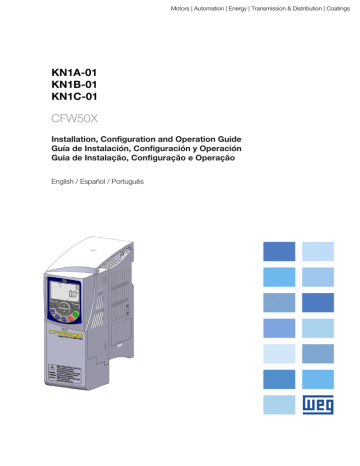 WEG CFW500 KN1A-01- KN1B-01 and KN1C-01 - NEMA Kit Guia de usuario | Manualzz