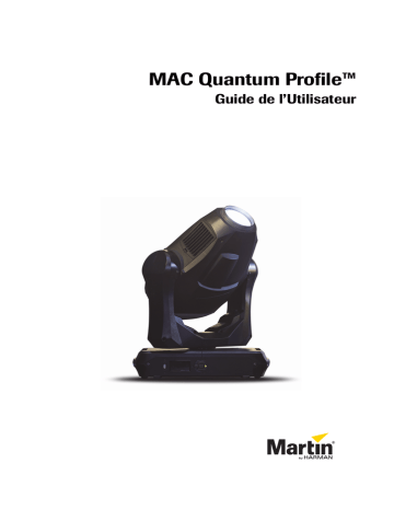Martin MAC Quantum Profile Mode d'emploi | Manualzz