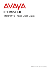 Avaya IP phone 1408, IP phone 1416 User Guide | Manualzz