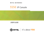 Mitel 5540 IP Console User Guide | Manualzz