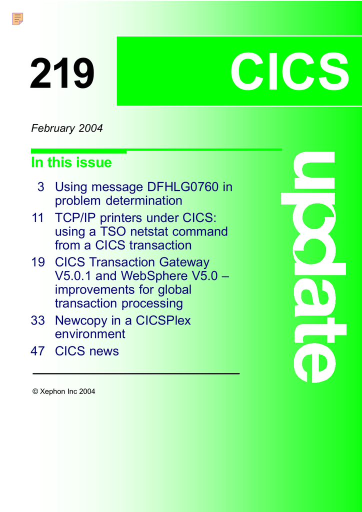 IBM CICS Transaction Gateway Quick Start Guide