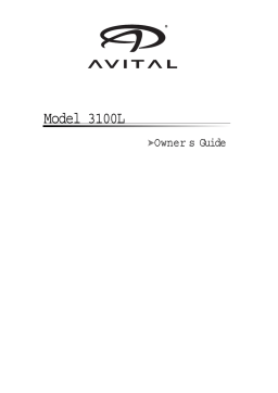 Avital 2100 - Owner's manual, Installation manual