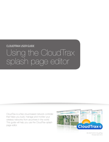 CloudTrax Splash Page Editor User Guide | Manualzz