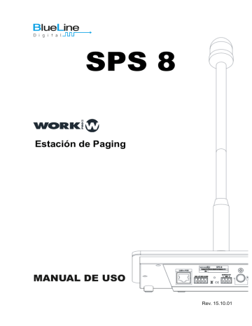 Estación de Paging BlueLine SPS 8 MANUAL DE USO | Manualzz