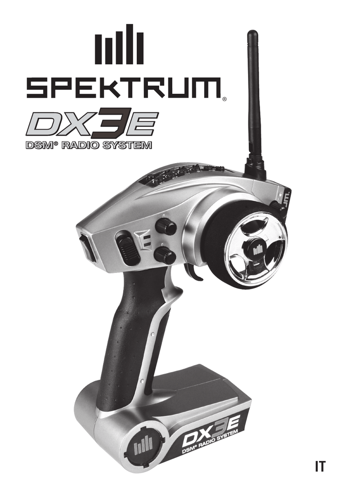 Spektrum DX3E 3-Channel DSM Surface Radio Manuale utente | Manualzz