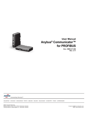 Anybus AB7000 Communicator - PROFIBUS User Manual | Manualzz