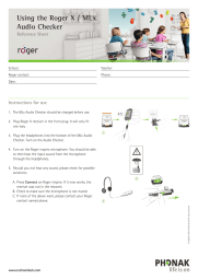 Phonak Roger - User manual, User Guide, Manual