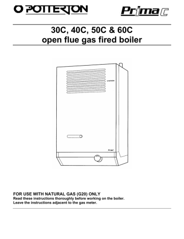 Potterton PRIMA 40C User manual | Manualzz