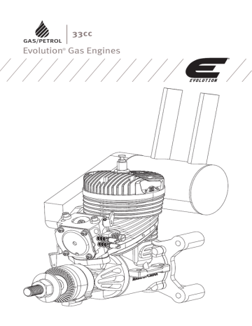 Evolution Engines EVOE33GX 33GX 33cc (2.00 cu. in.) Gas Engine Owner's ...