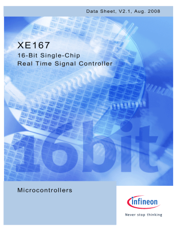 Infineon SAF-XE164F-96F80L AC Microcontroller Data Sheet | Manualzz