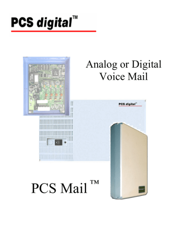 Voicemail PCS Mail Installation Manual | Manualzz